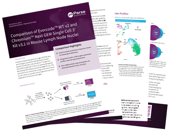 Tech Note: Evercode vs. Chromium in Mouse Lymph Node Nuclei
