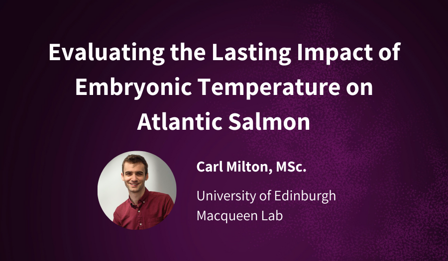 Webinar - The lasting impact of embryonic temperature on Atlantic salmon
